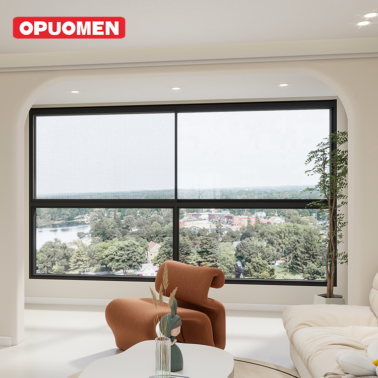 Modern Style Soundproof Double Glazed Aluminium Alloy 6 Track Sliding ...