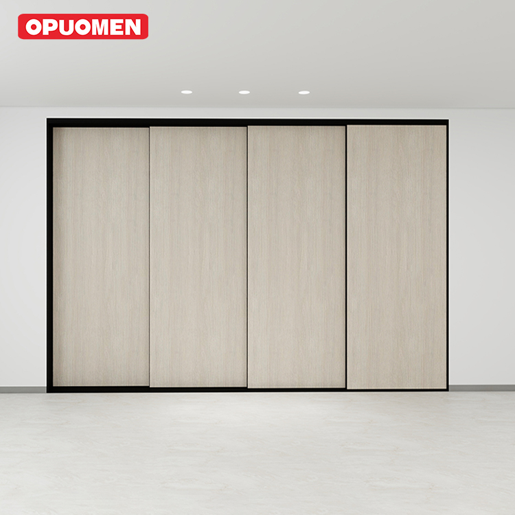 Sleek Aluminum-Wood Composite Sliding Door for Contemporary Spaces ...