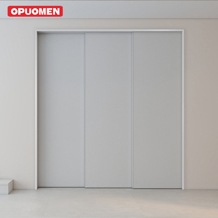 Modern Minimalist Aluminum Wood Sliding Door - Perfect System Silent ...